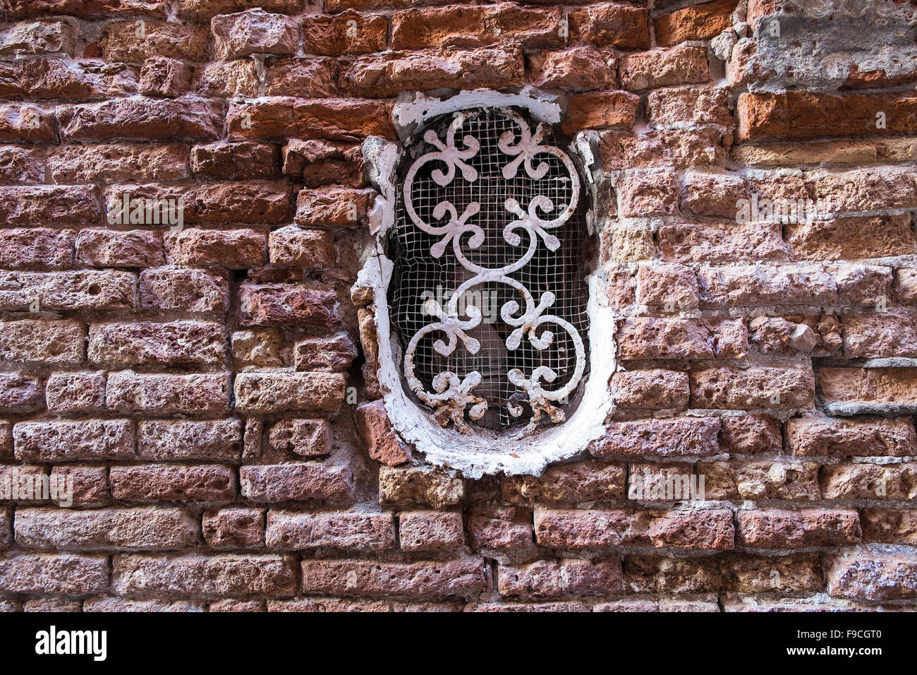 old circular window in Venice Stock Photo - Alamy