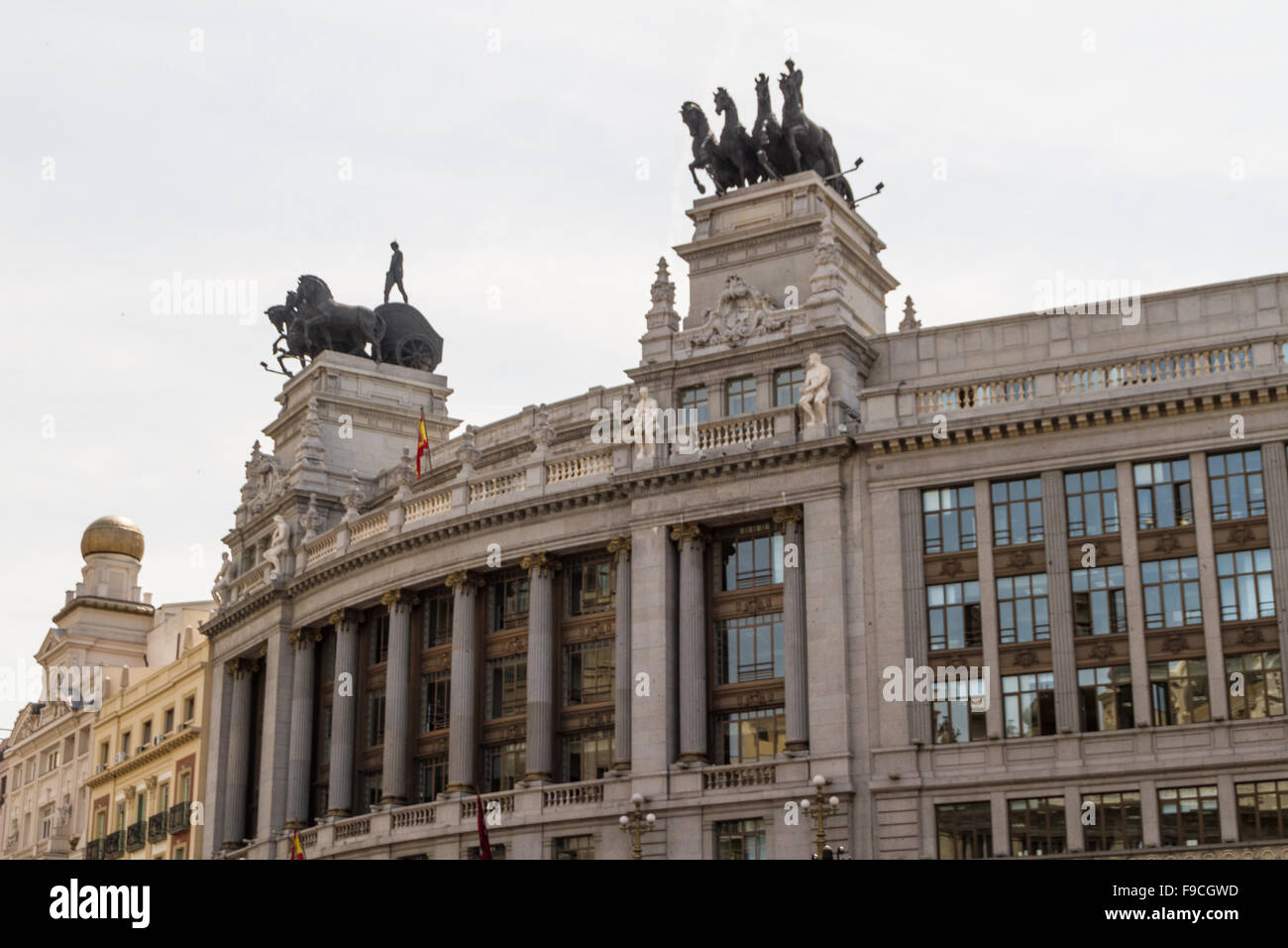 Street View in Madrid Stock Photo - Alamy