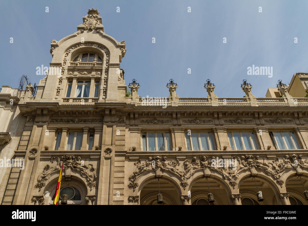 Street View in Madrid Stock Photo - Alamy