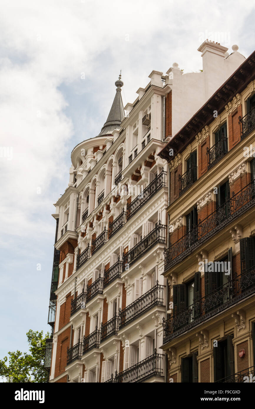 Street View in Madrid Stock Photo - Alamy