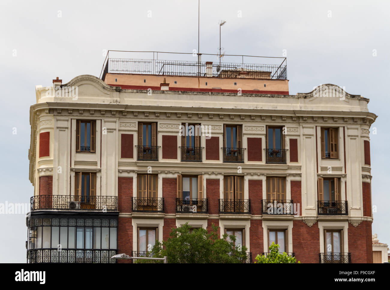 Street View in Madrid Stock Photo - Alamy