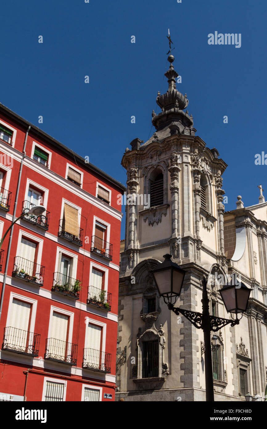 Street View in Madrid Stock Photo - Alamy