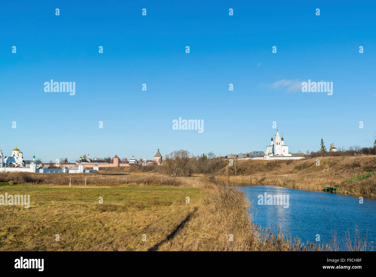 View of Suzdal in late autumn. Golden Ring Russia Travel Stock Photo ...