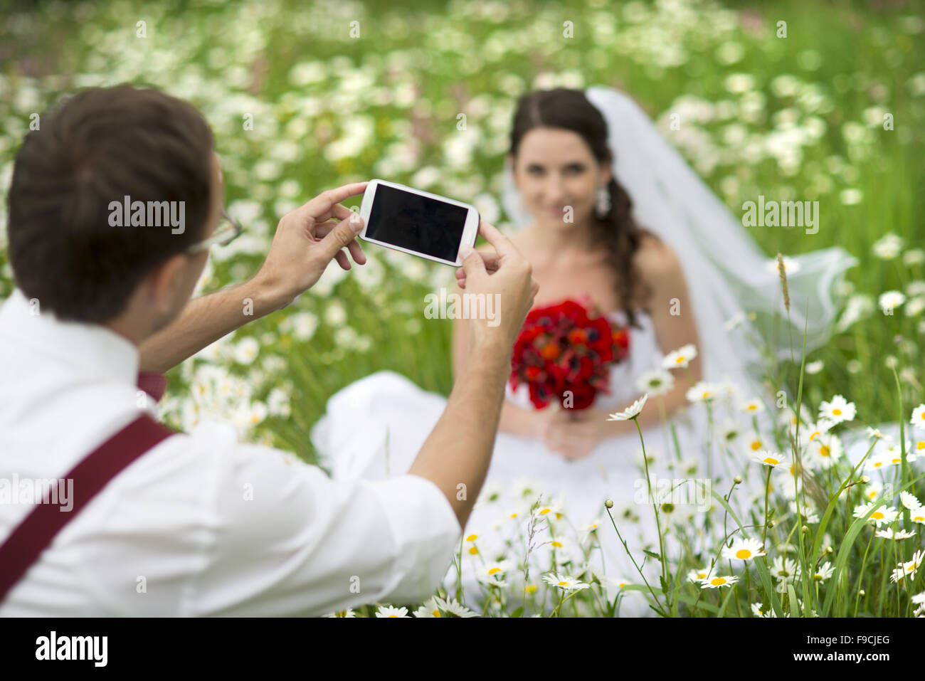 Beautiful bride on her wedding day hi-res stock photography and images ...