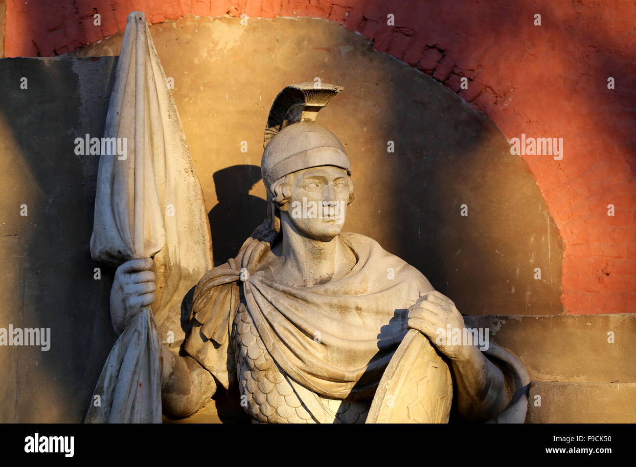 George warrior in the Donskoy monastery in Moscow Stock Photo - Alamy