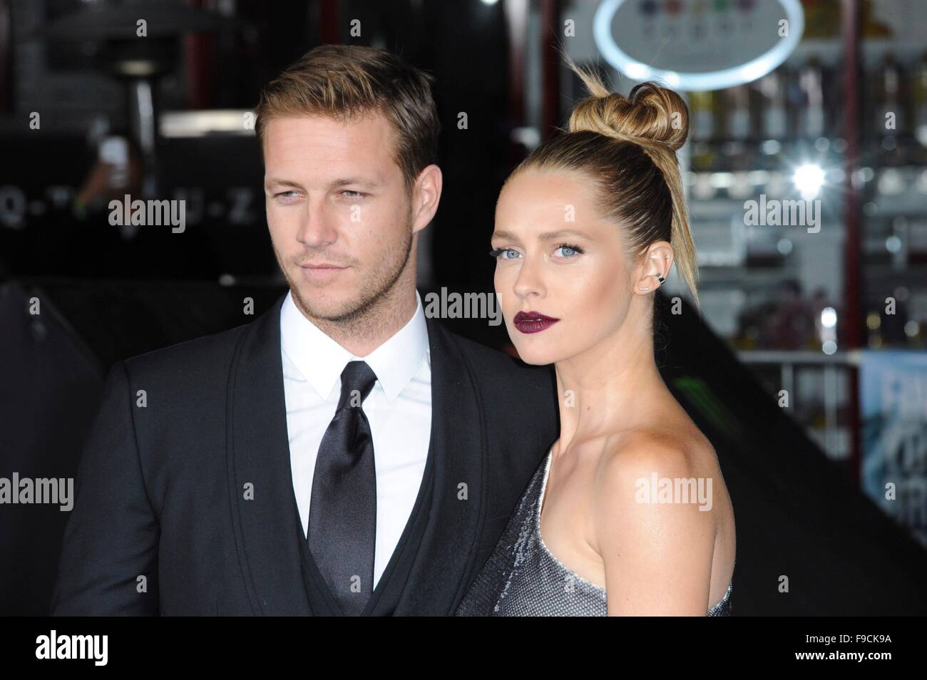 Los Angeles, CA, USA. 15th Dec, 2015. Teresa Palmer, Luke Bracey at ...