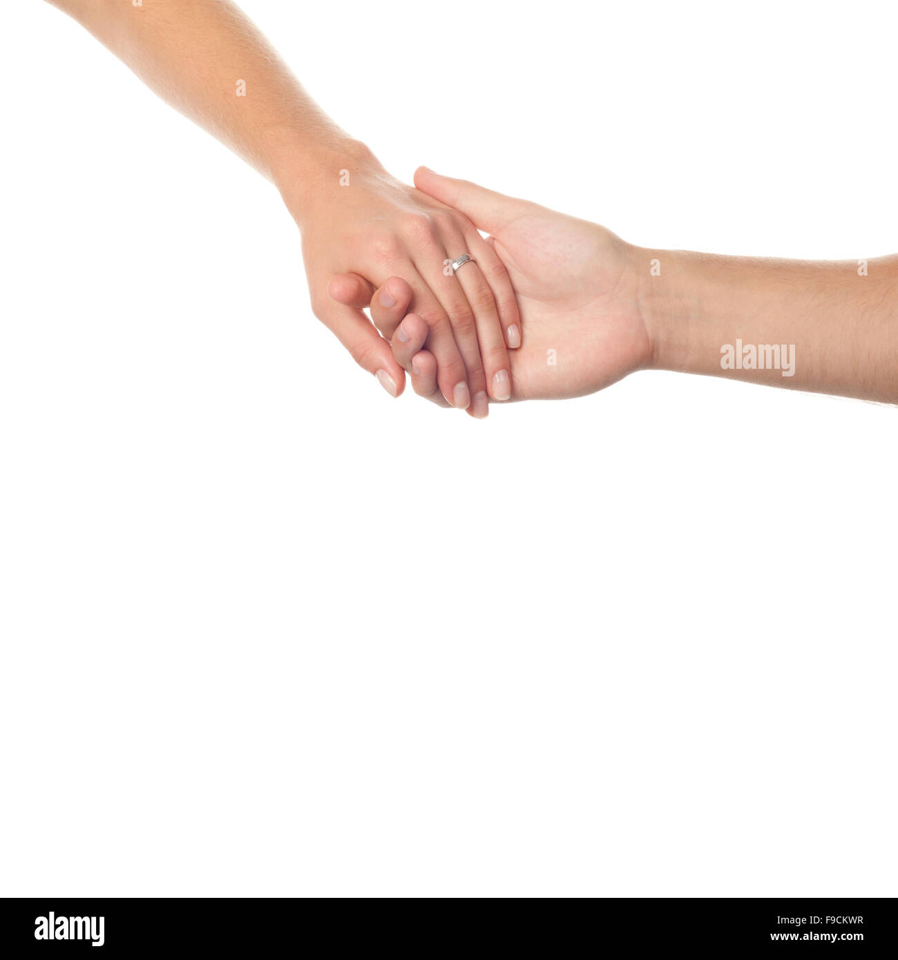 Woman hand rings fingers Cut Out Stock Images & Pictures - Alamy