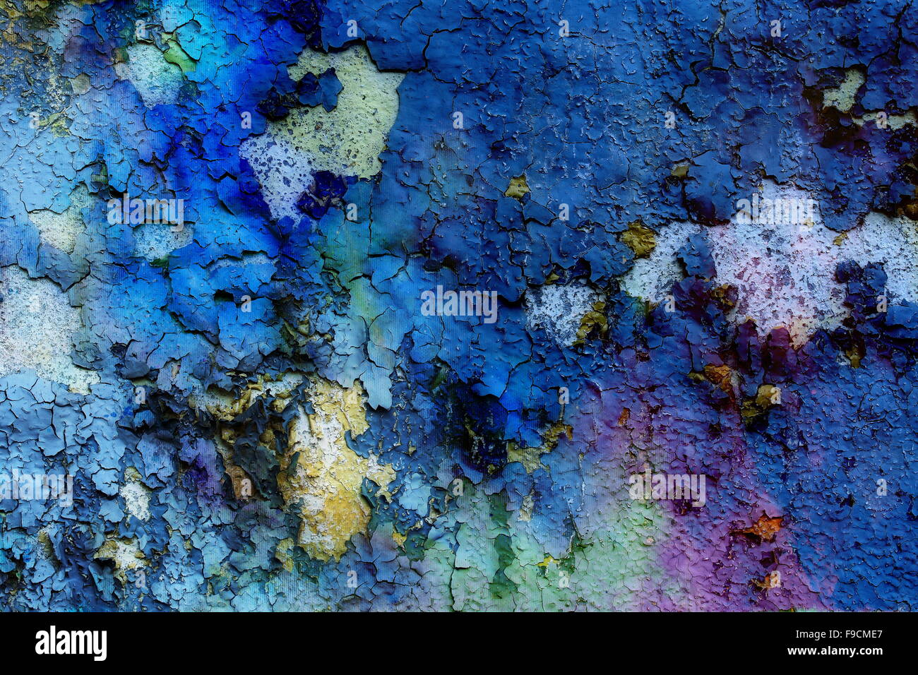 blue crackle wall texture, color crackle background Stock Photo - Alamy
