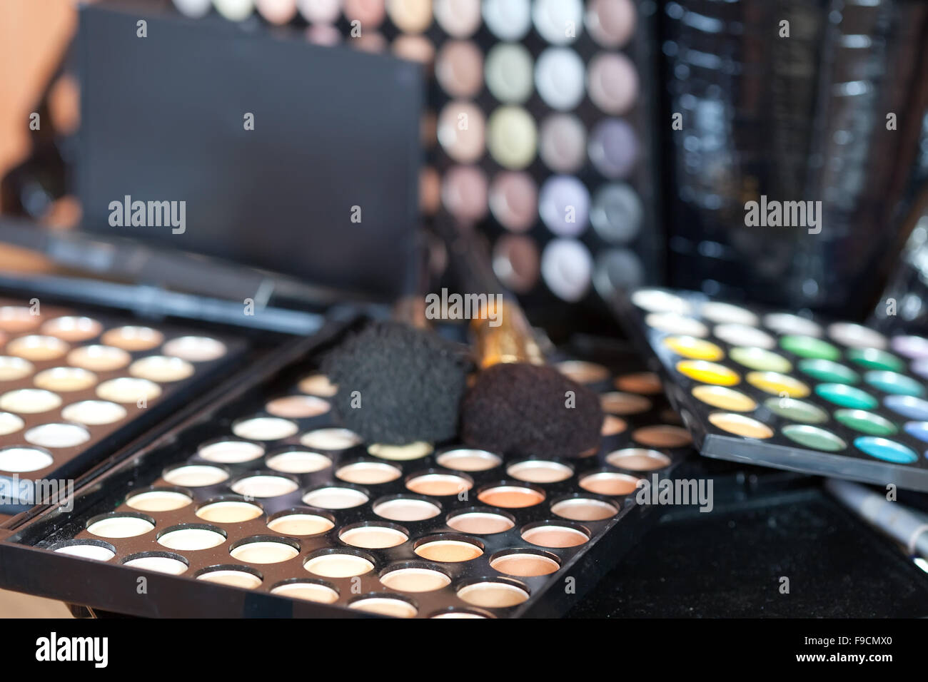 Closeup of professional makeup set Stock Photo - Alamy