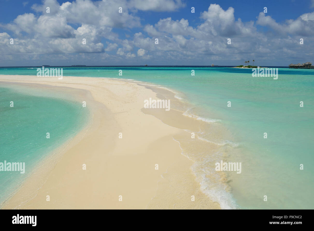 tropical beach nature landscape scene with white sand at summer Stock ...