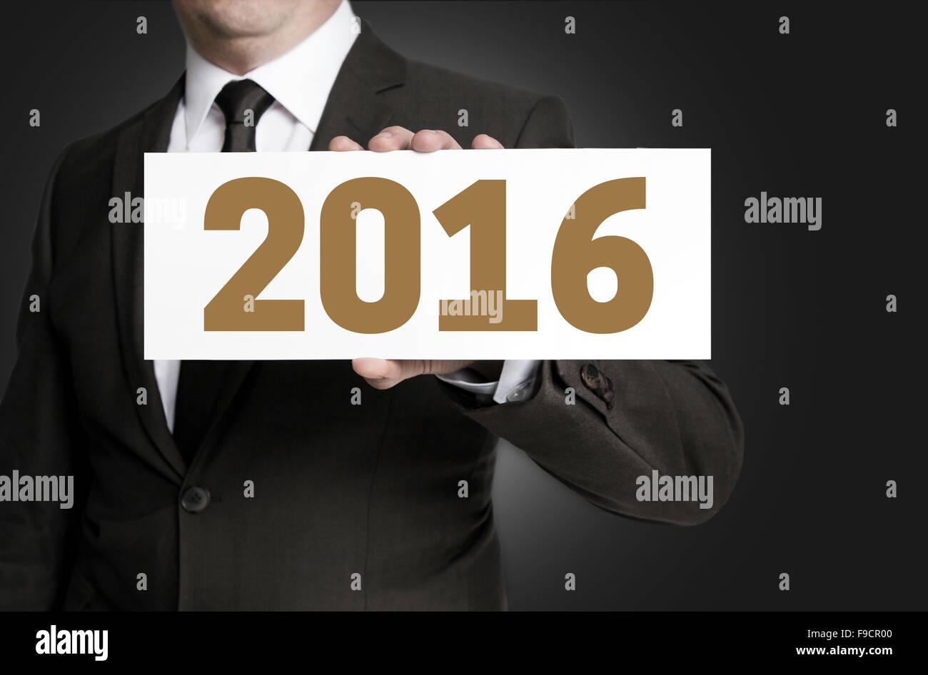2016 sign is held by businessman concept Stock Photo - Alamy