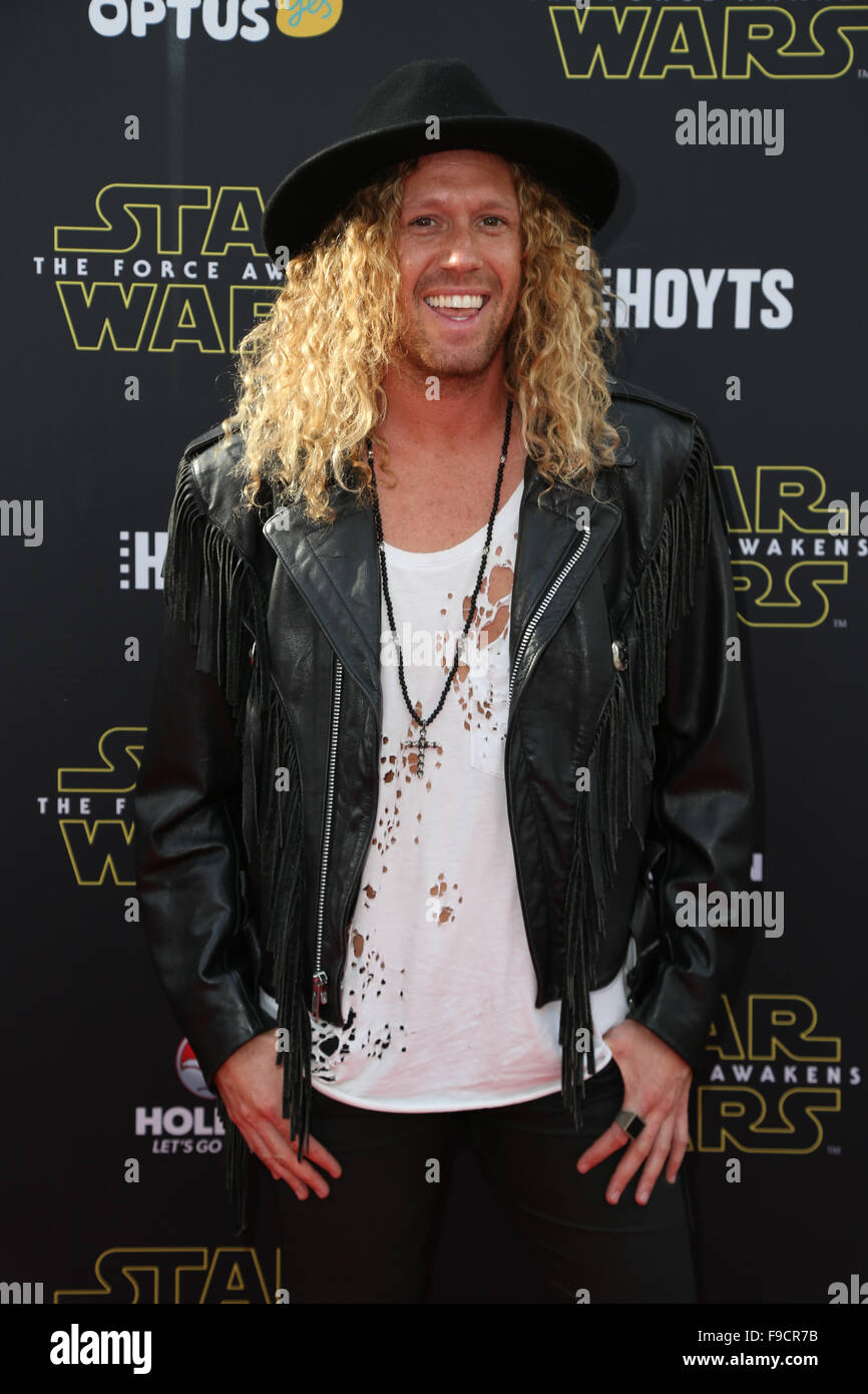 Sydney, Australia. 16 December 2015. Tim Dormer arrives on the red ...