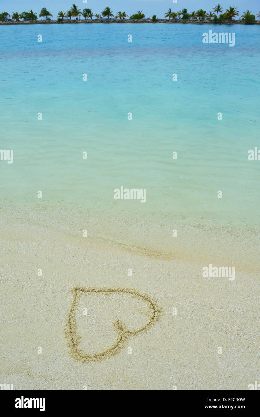 tropical beach nature landscape scene with white sand at summer Stock ...