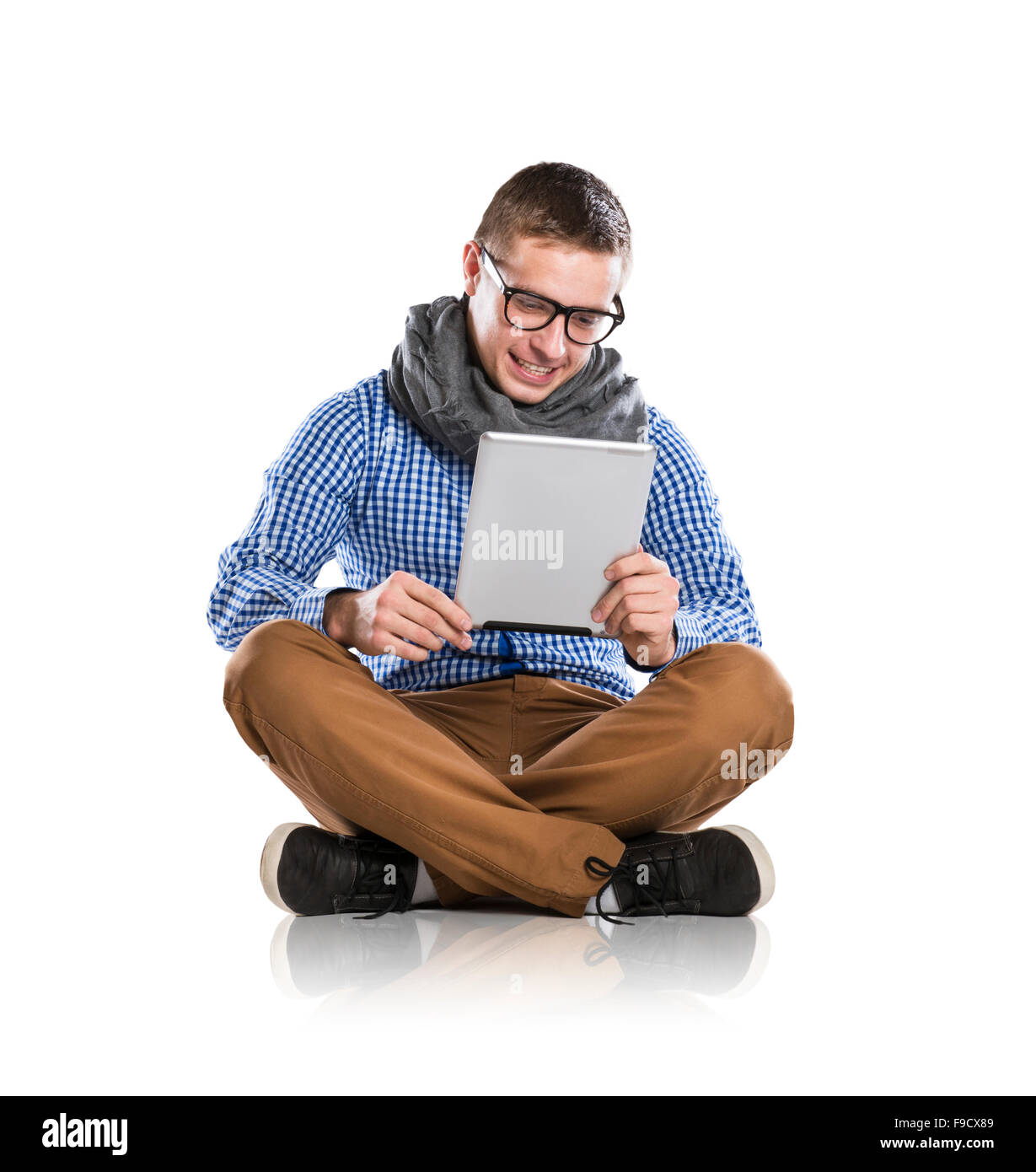 Handsome hipster modern man Cut Out Stock Images & Pictures - Alamy