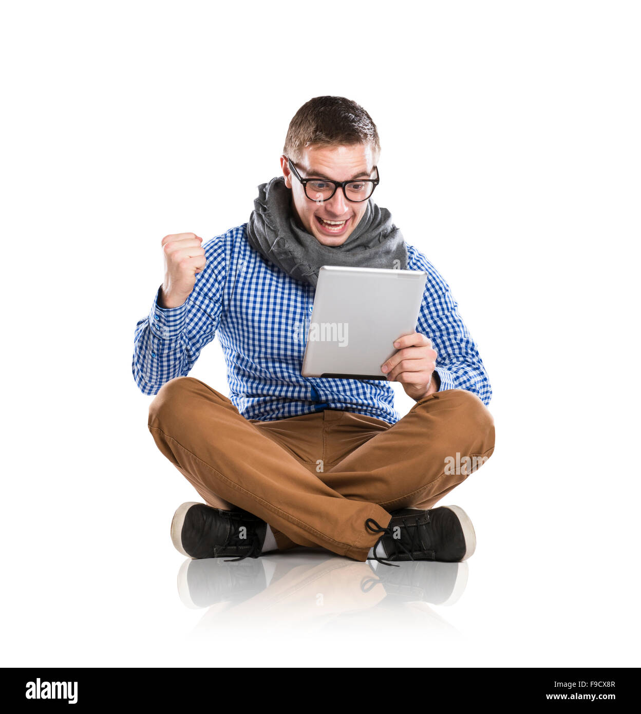 Handsome hipster modern man Cut Out Stock Images & Pictures - Alamy