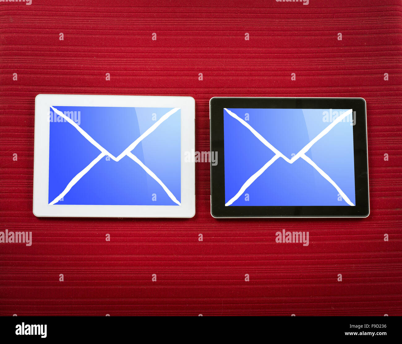 Conceptual themes of internet communication with tablet Stock Photo - Alamy