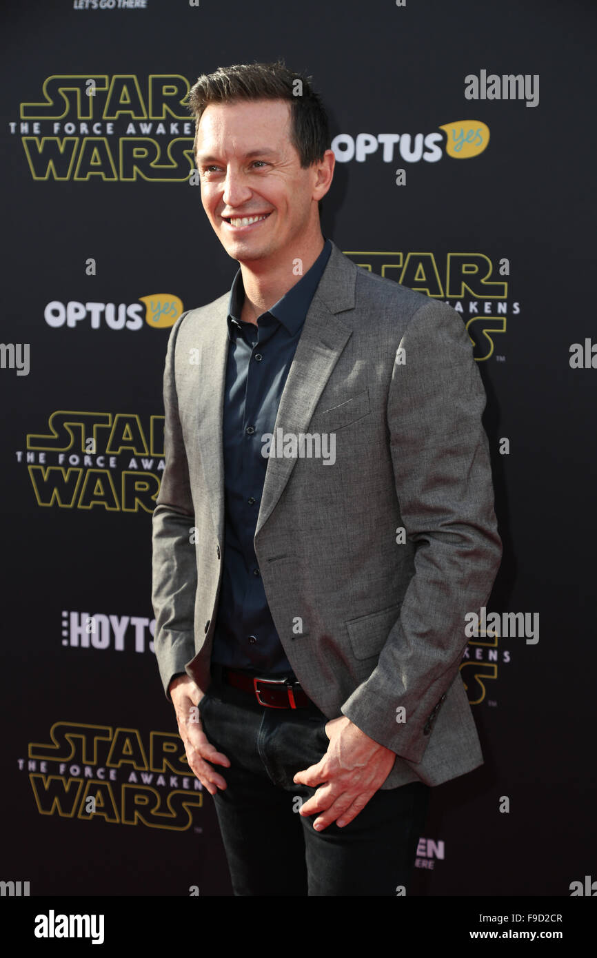 Sydney, Australia. 16 December 2015. Rove McManus arrives on the red ...