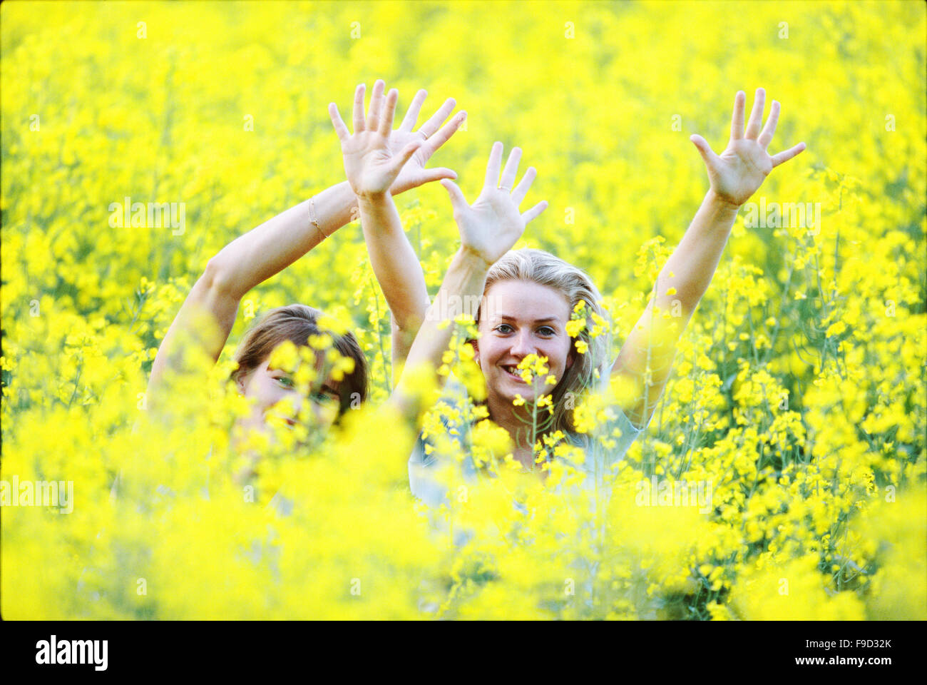 Action of two with fingers woman hi-res stock photography and images ...