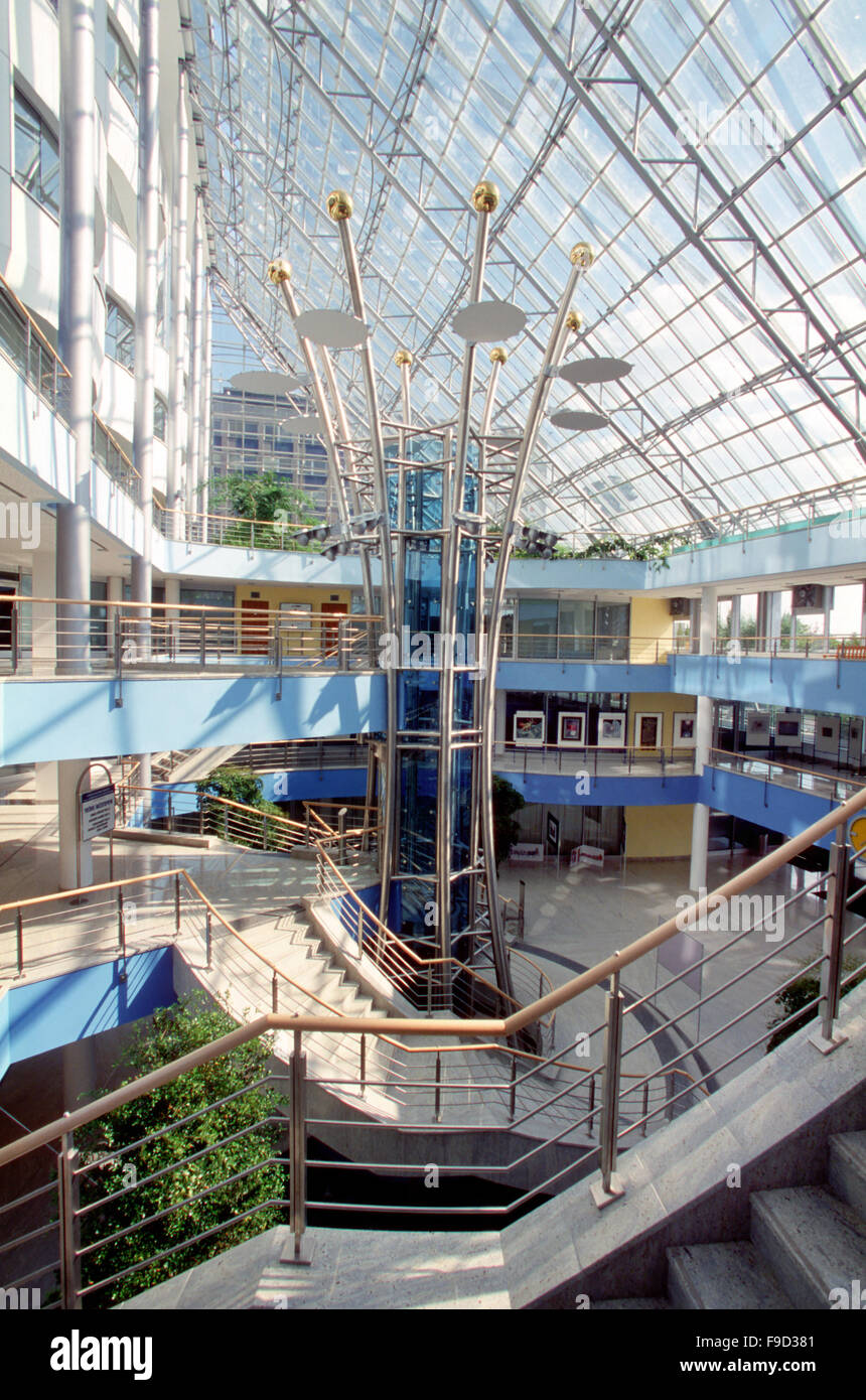 Interior of A Huge Building Stock Photo - Alamy