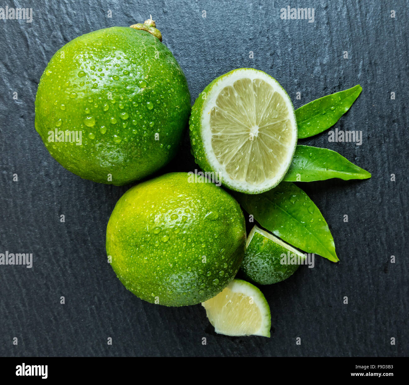 Fresh cut limes hi-res stock photography and images - Alamy