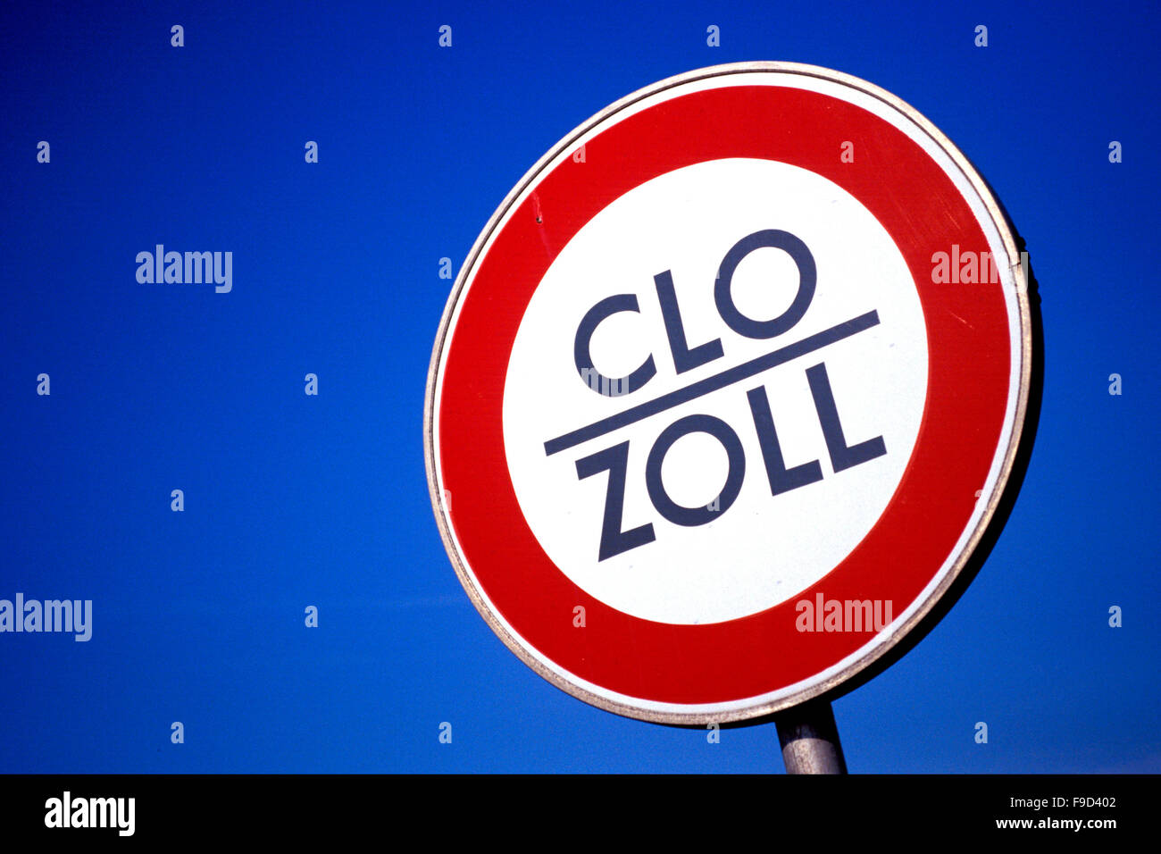 Sign zoll hi-res stock photography and images - Alamy