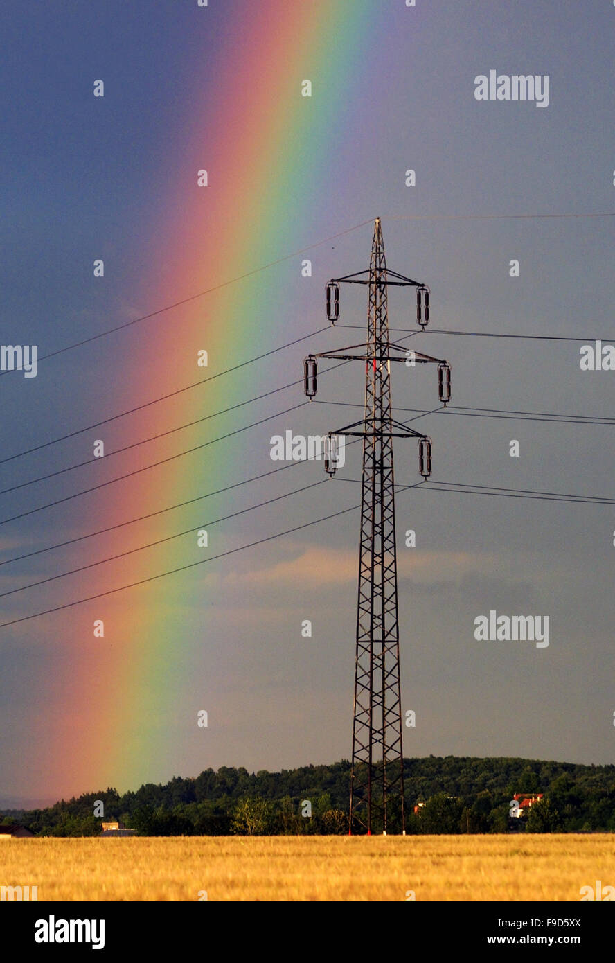 Rainbow electrical conduction hi-res stock photography and images - Alamy