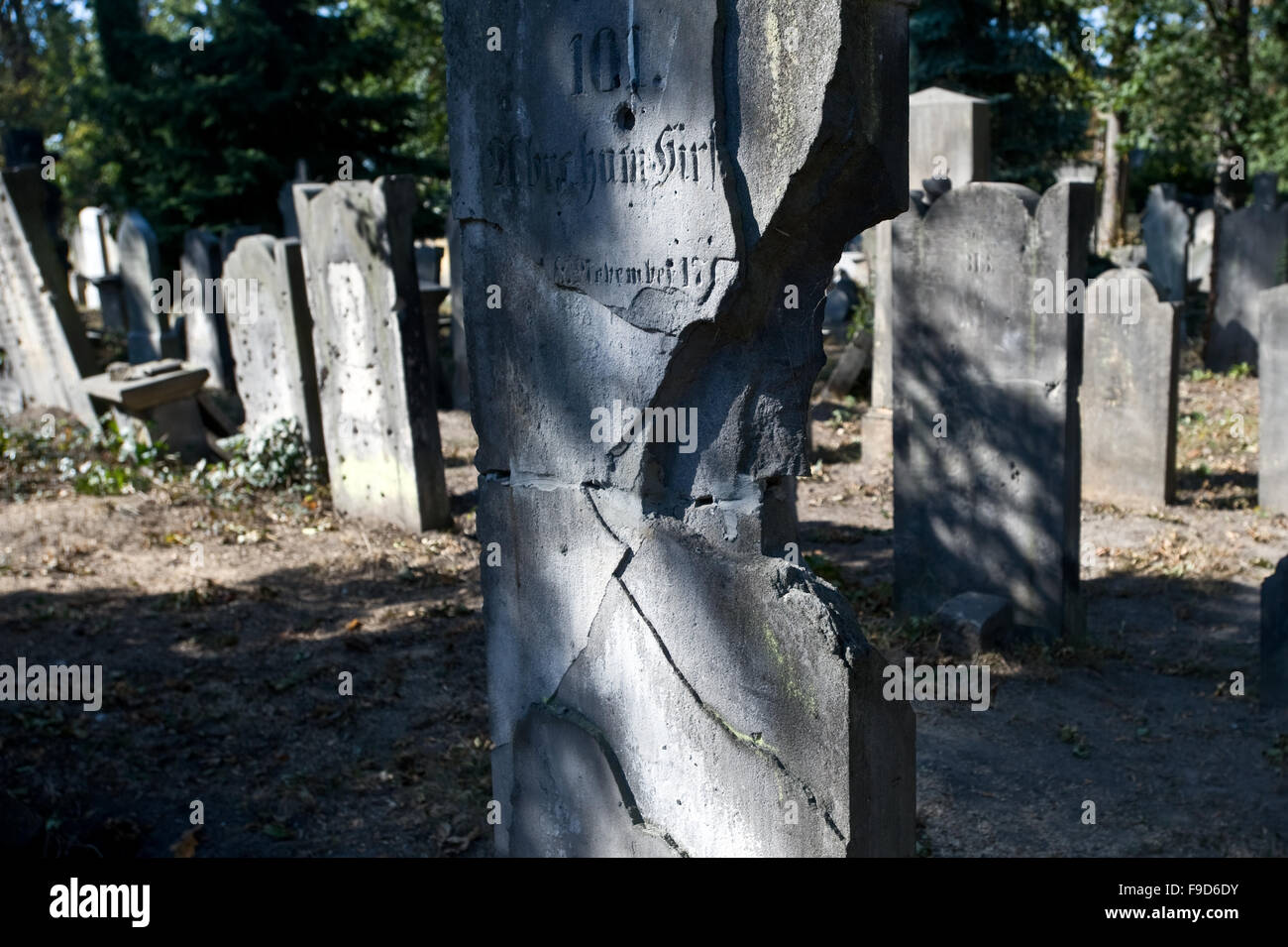 Wroclaw, Poland. 1st October 2015. World War II bullet marks visible on ...