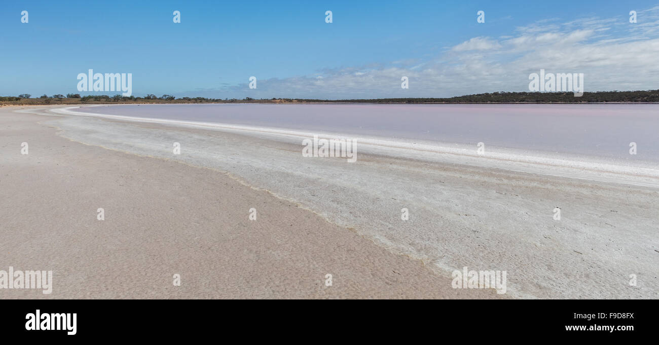 Pink Salt Lake Becking Landscape. Murray-Sunset National Park, Victoria ...