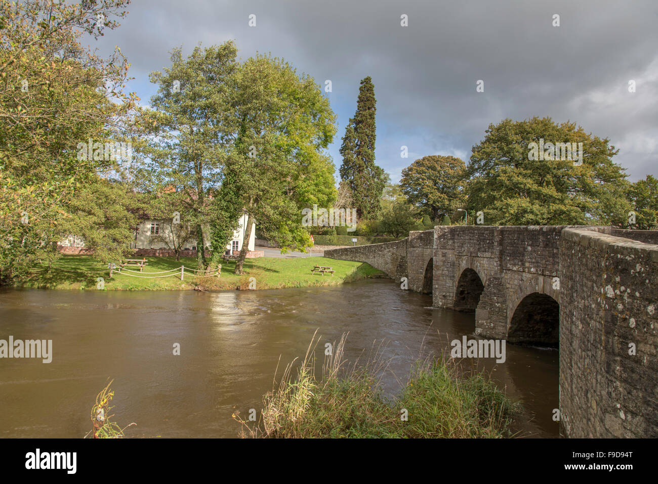 River Teme at Leintwardine, Herefordshire, England, UK Stock Photo - Alamy