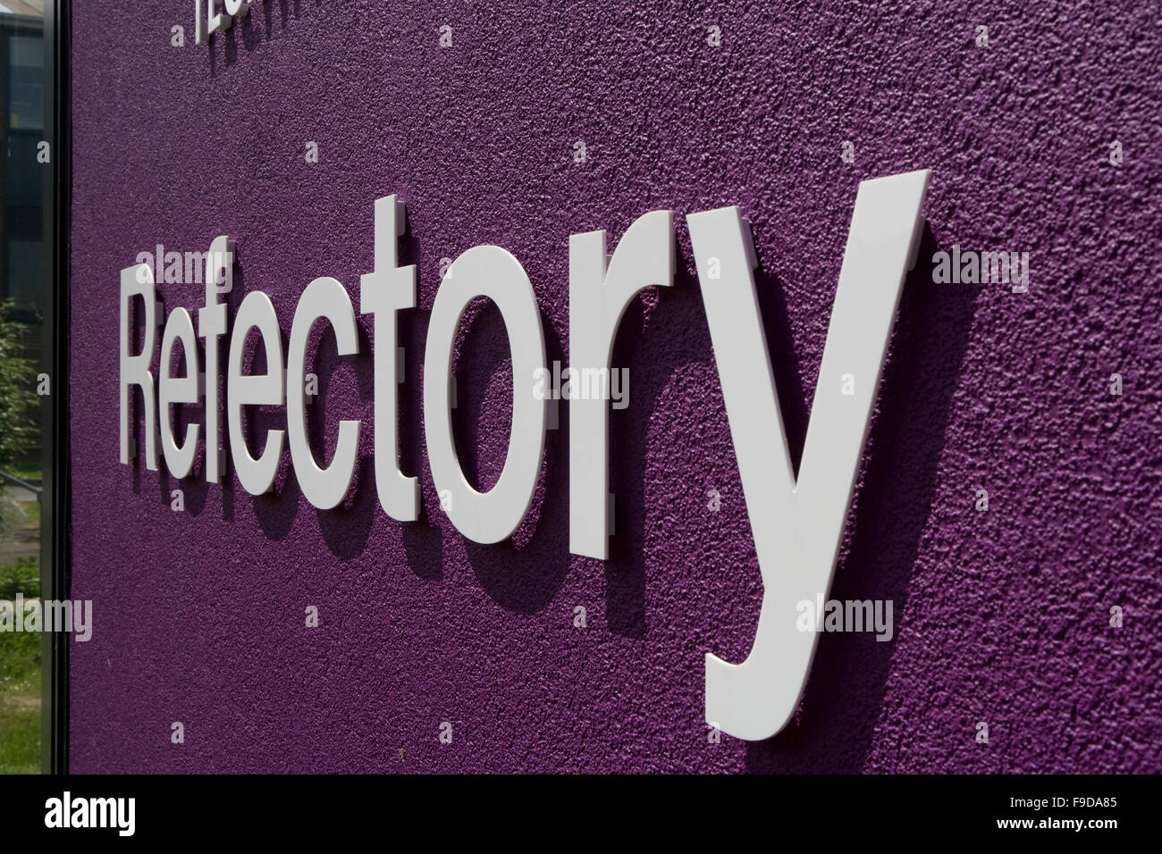 College refectory sign Stock Photo - Alamy