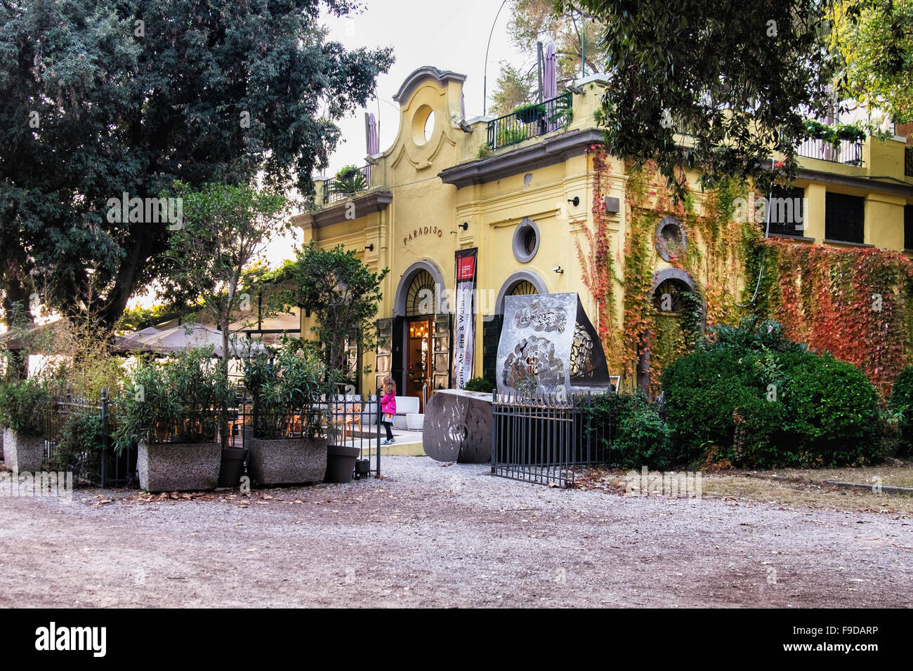 Cafe Paradiso restaurant, bar and bistro at the entrance of the 2015 ...