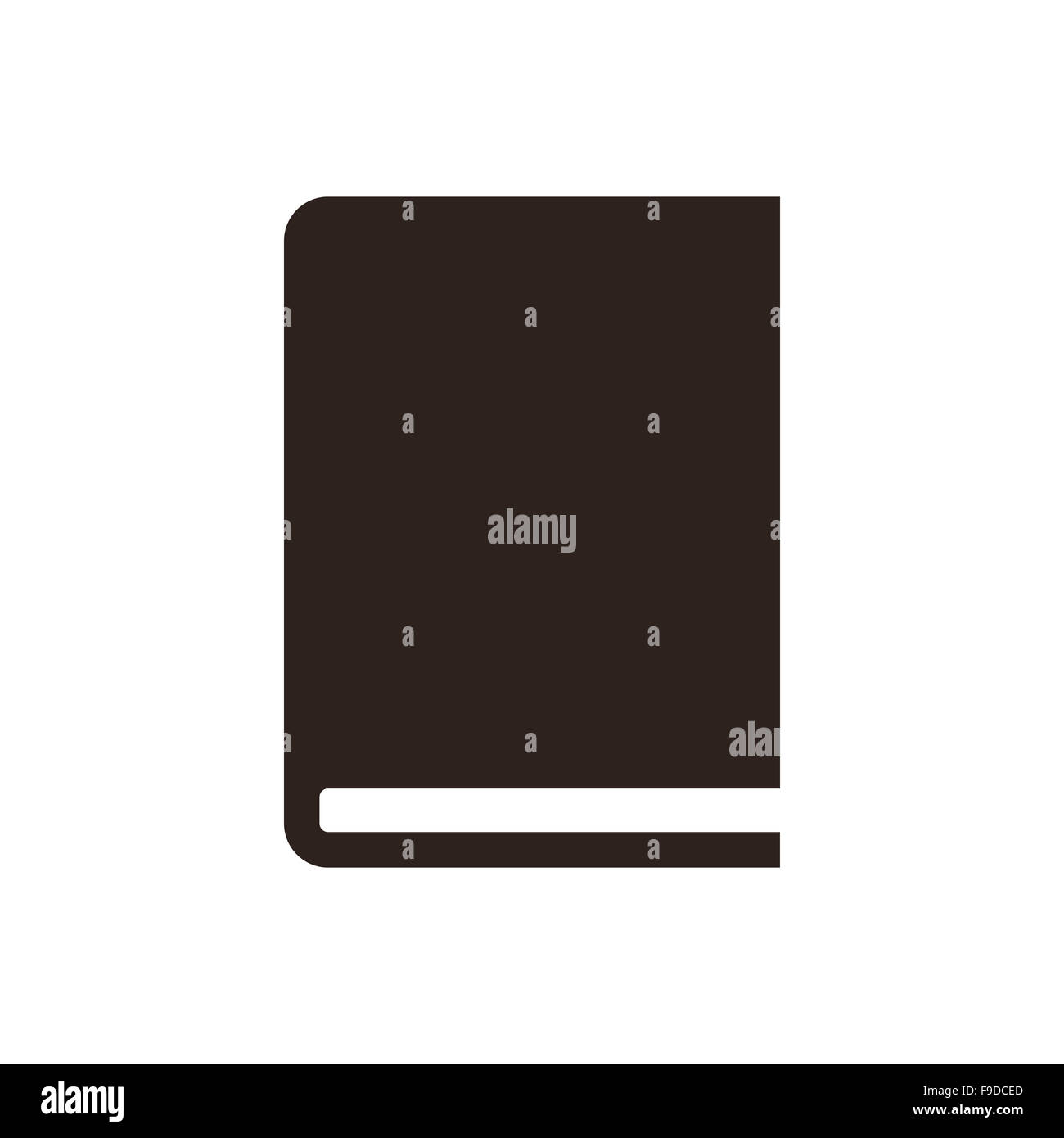 Book icon isolated on white background Stock Photo - Alamy