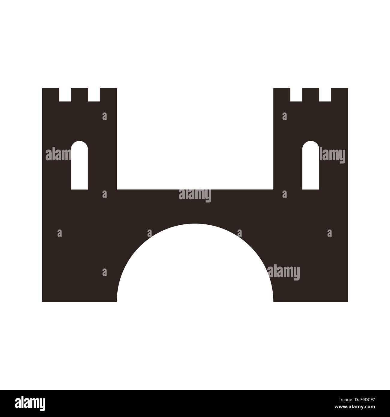 Bridge icon isolated on white background Stock Photo - Alamy