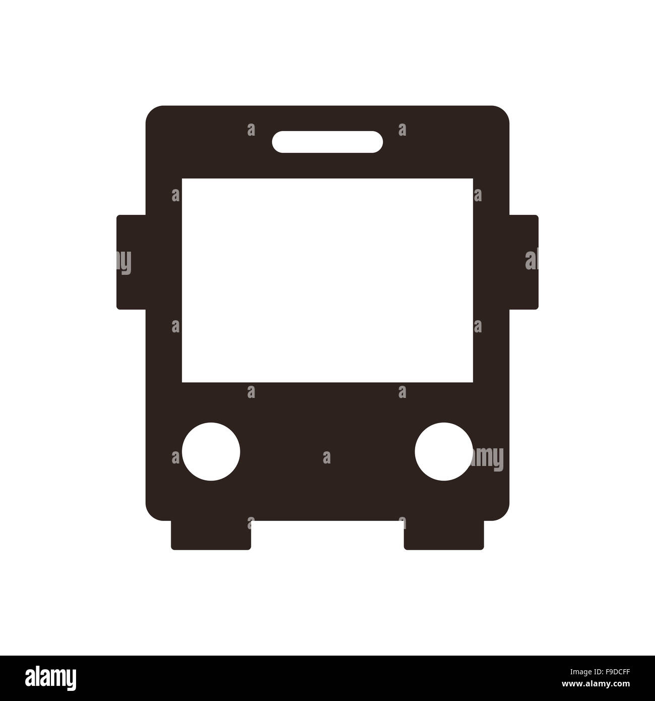 Bus icon isolated on white background Stock Photo - Alamy