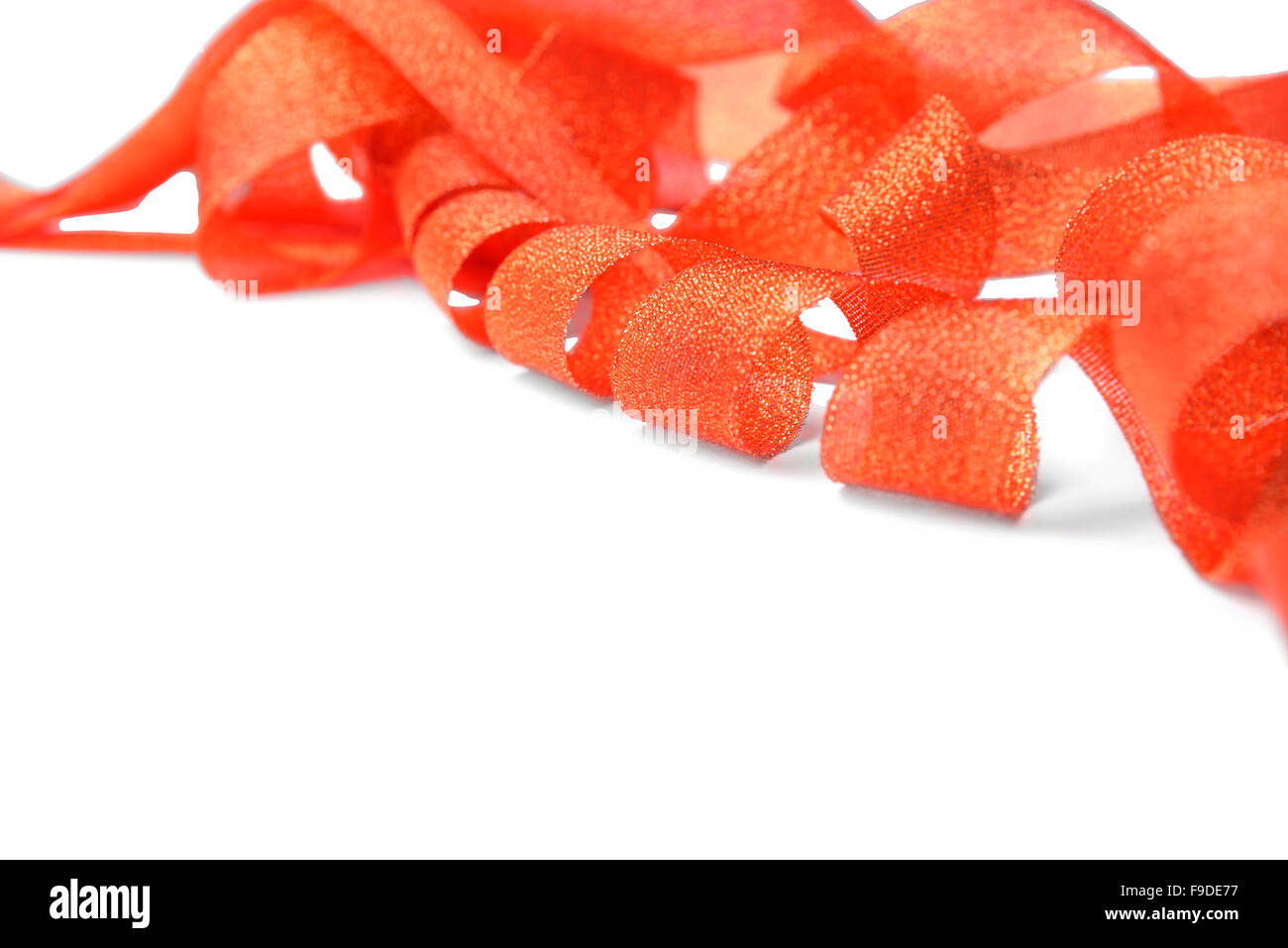 Red wavy ribbon hi-res stock photography and images - Alamy