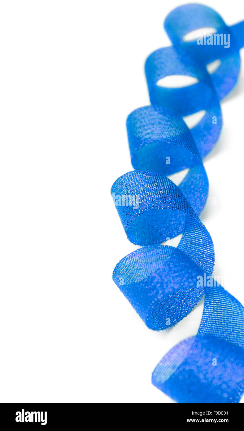Blue twisted ribbon hi-res stock photography and images - Alamy