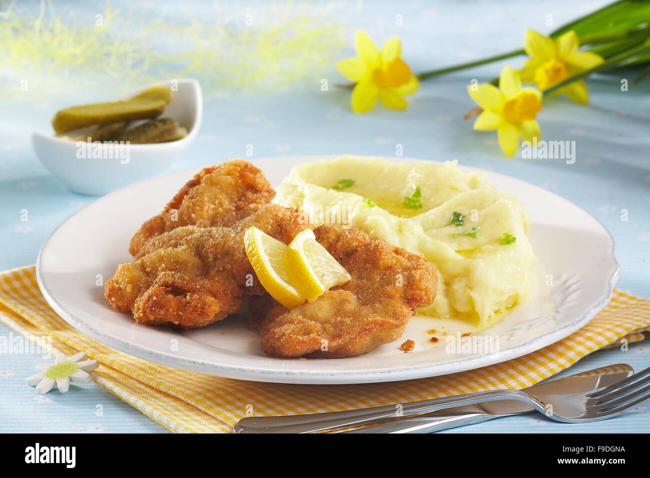 Marinated Rabbit Slices Stock Photo - Alamy