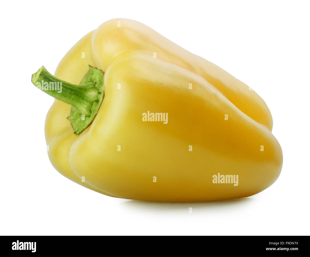 sweet fresh yellow pepper isolated on white background Stock Photo - Alamy