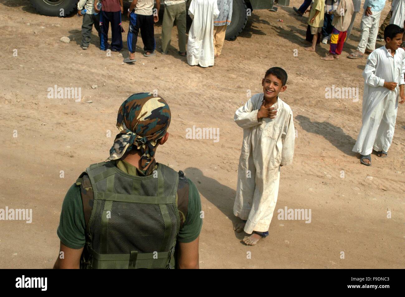 Italian military intervention in Iraq (10/2004), soldiers of the ...