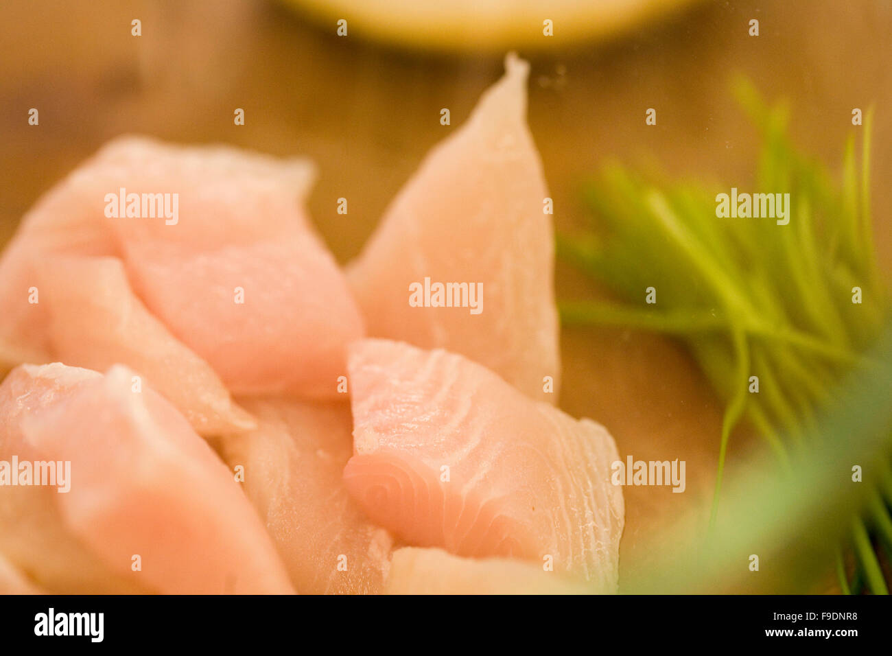 Fish Fillets with Peas (step by step Stock Photo - Alamy