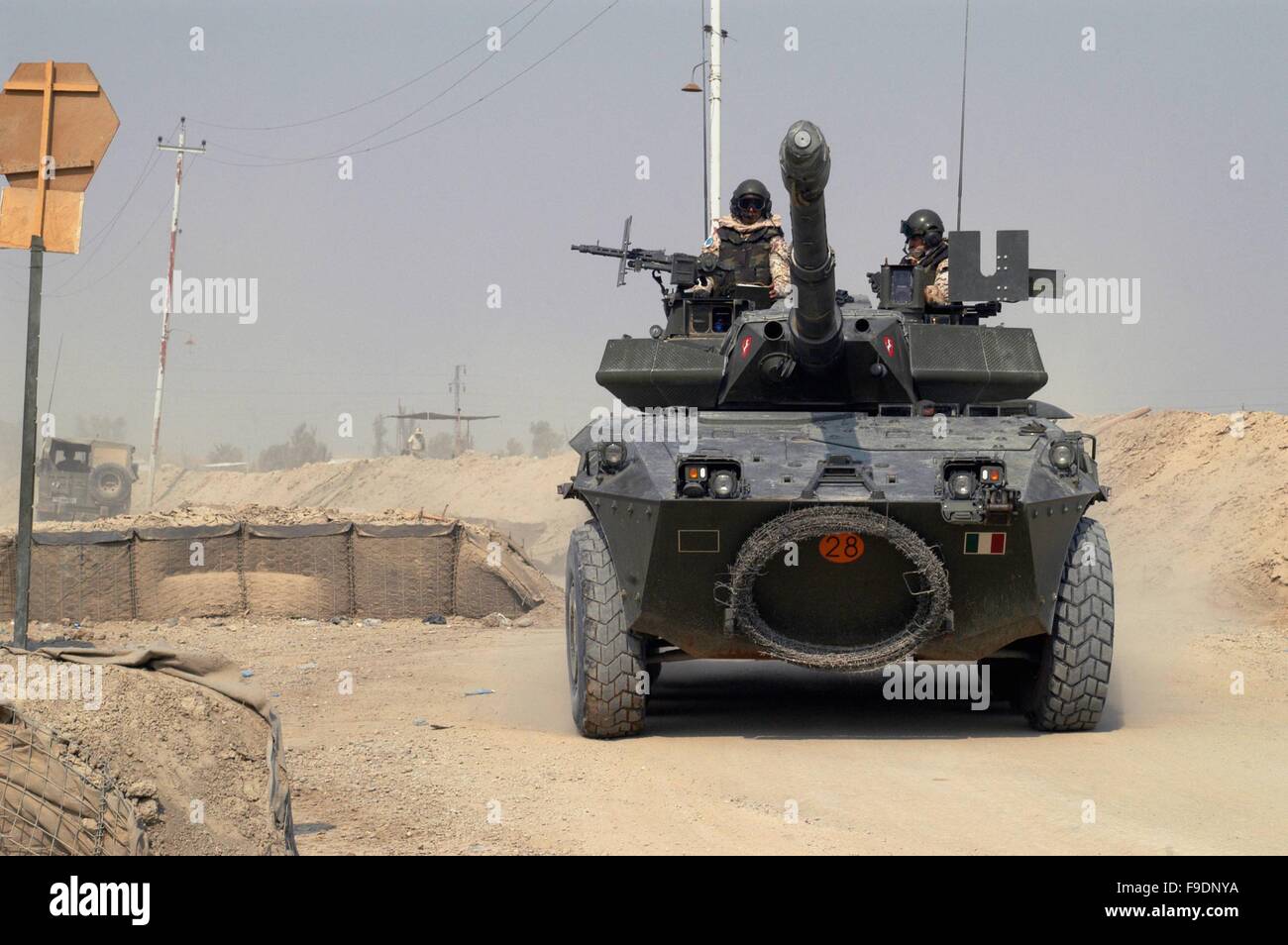 Italian military intervention in Iraq (10/2004), heavy armored car ...