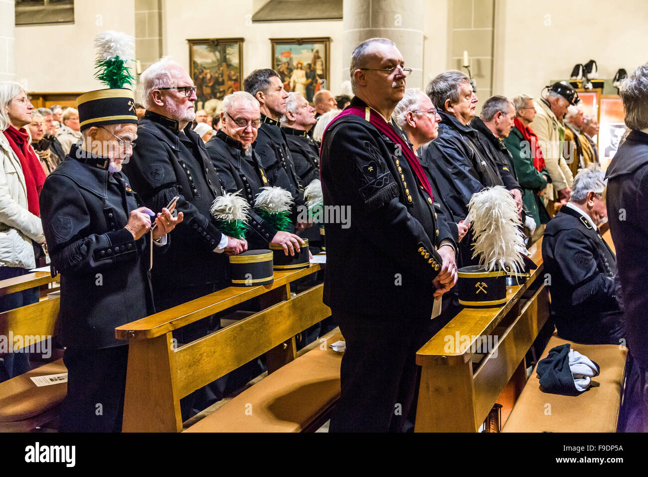 Annual meeting of historic coal miners association, in typical dress ...