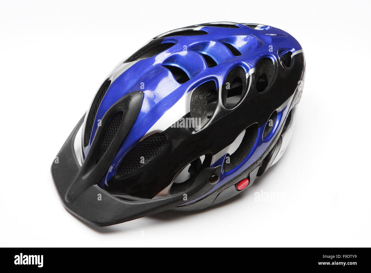 Silver bike helmet Cut Out Stock Images & Pictures - Alamy