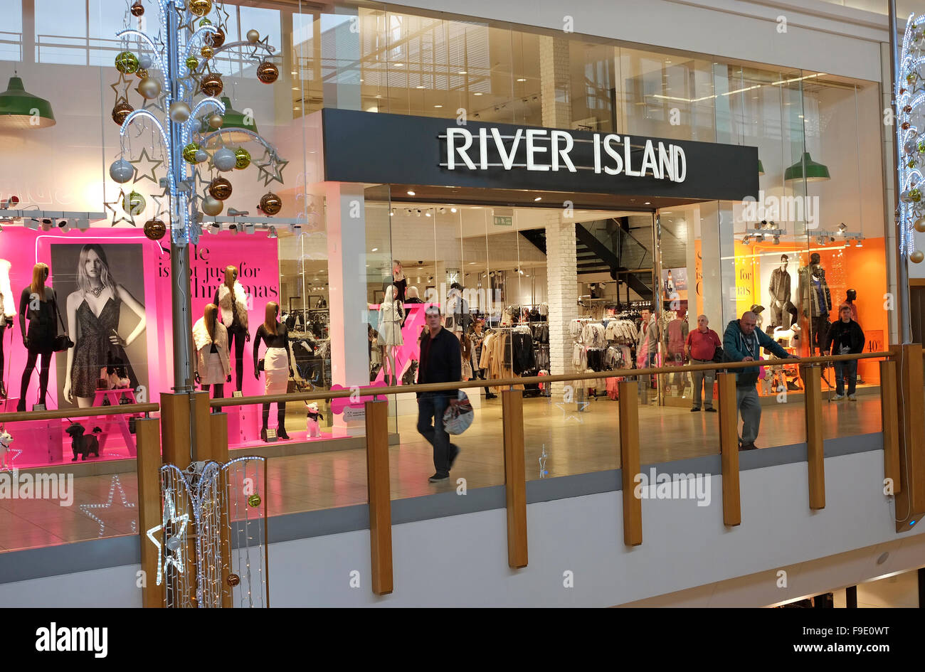 river island store in shopping mall, norwich, norfolk, england Stock ...