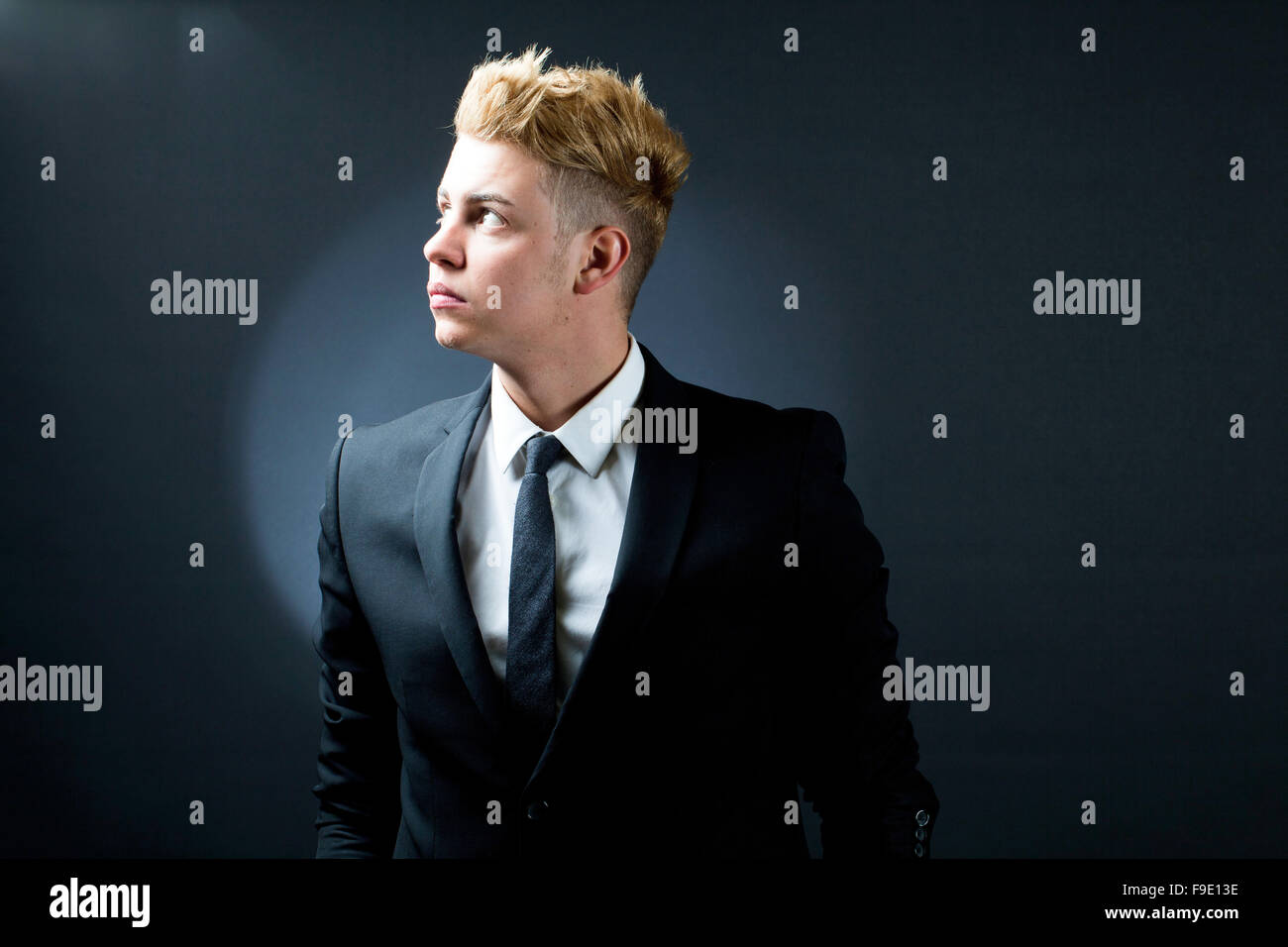 male model posing in the studio Stock Photo - Alamy