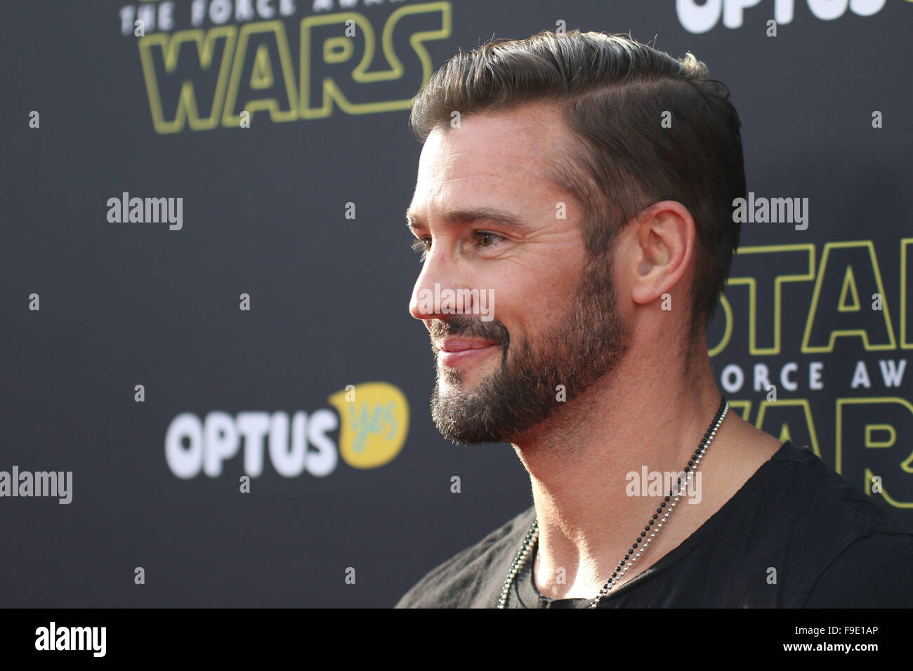 Sydney, Australia. 16 December 2015. Model Kris Smith arrives on the ...