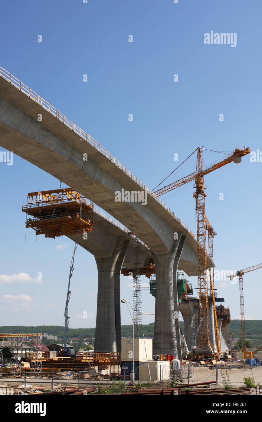 Construction New Bridge Stock Photo - Alamy