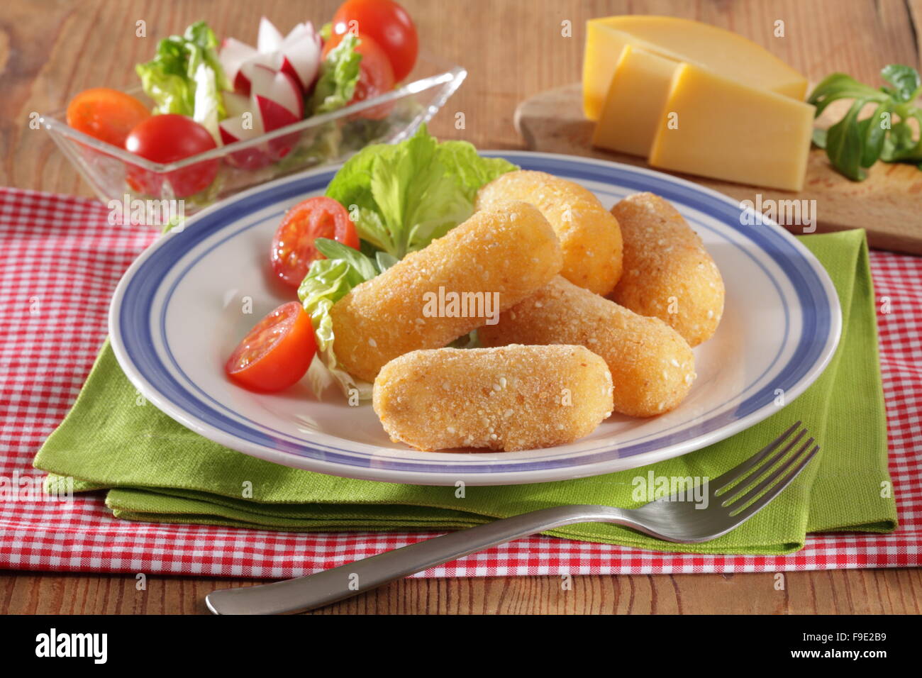 Holland Cheese Croquettes Stock Photo - Alamy