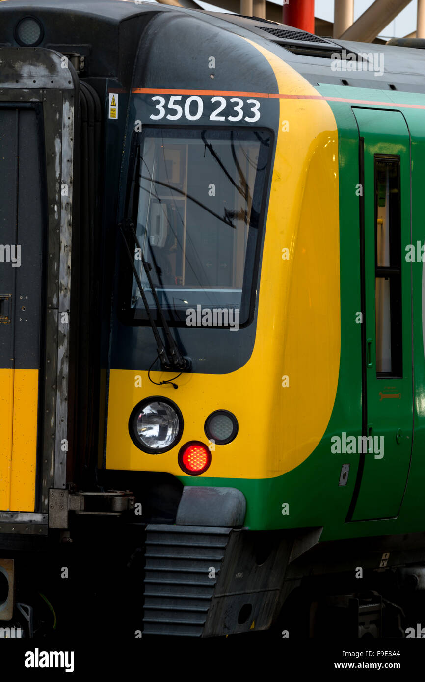 London Midland class 350 electric train at Rugby station, Warwickshire, UK Stock Photo - Alamy