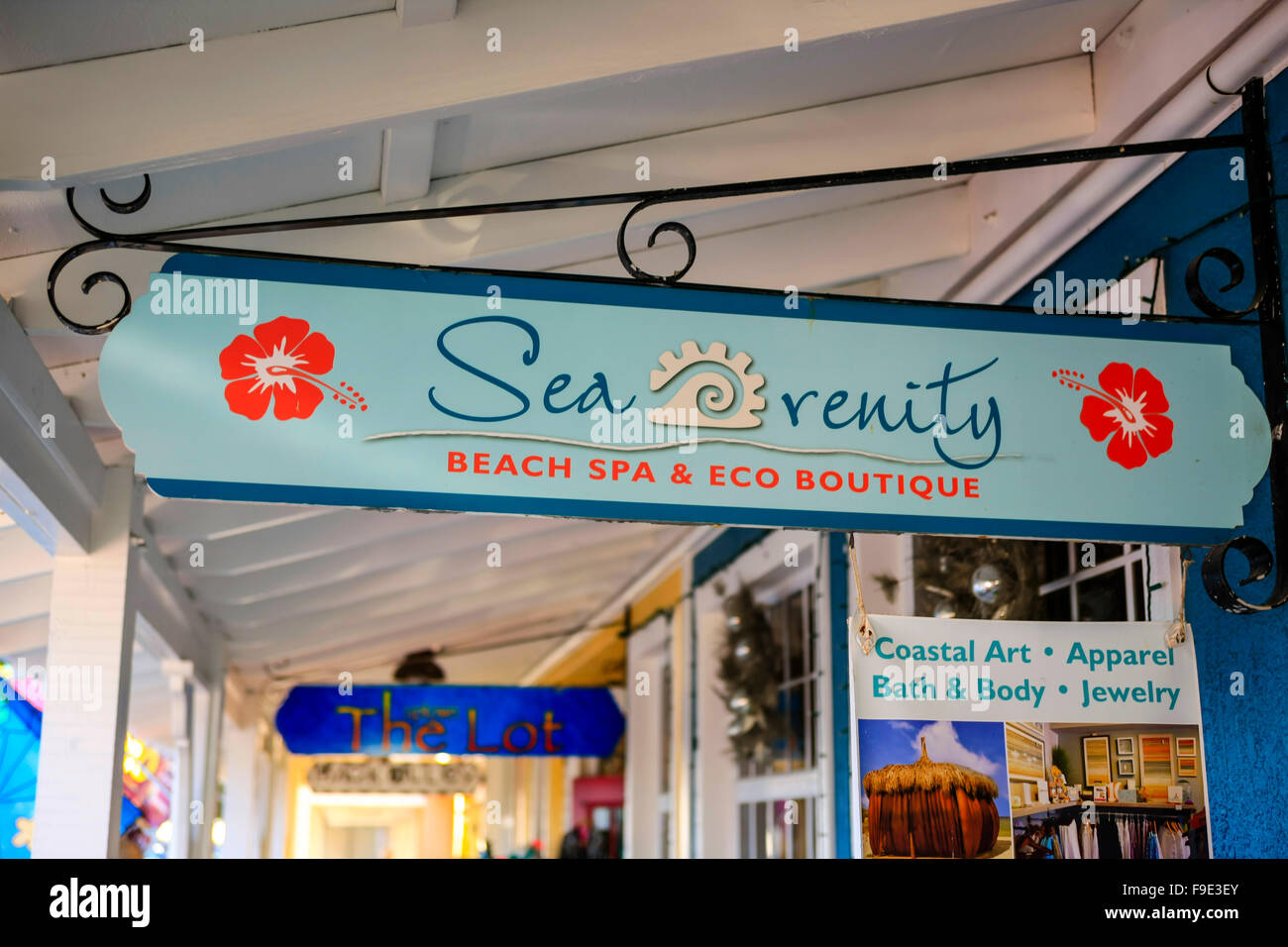 Overhead shops signs hi-res stock photography and images - Alamy